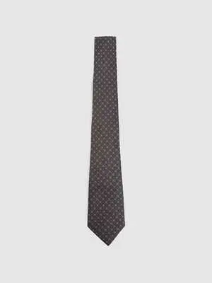 REISS Pelosa Floral Neck Tie - Grey