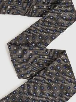 REISS Pelosa Floral Neck Tie - Grey
