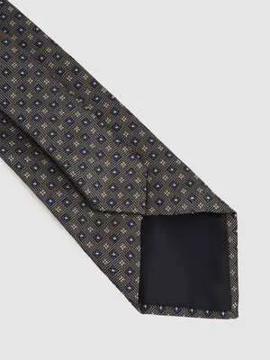 REISS Pelosa Floral Neck Tie - Grey