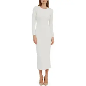 Bardot Kavala Long Sleeve Rib Sweater Dress