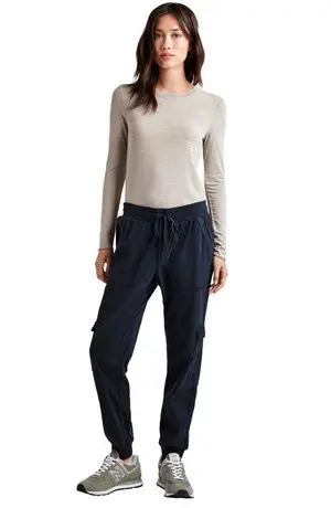 Splendid Jaclyn Drawstring Waist Joggers - Navy