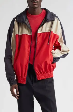 GOLDEN GOOSE Star Hooded Windbreaker Jacket