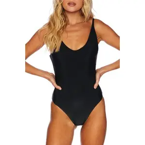 Beach Riot Reese Rib One-piece Swimsuit - Black
