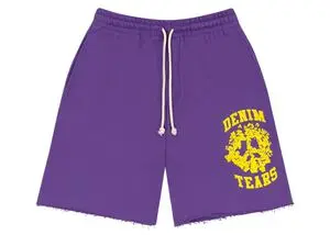 DENIM TEARS University Sweat Shorts - Purple