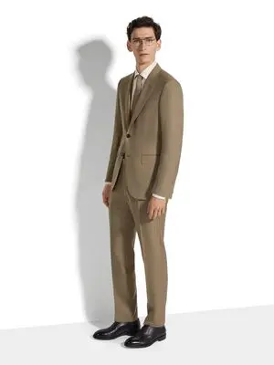 Zegna Oasi Cashmere Suit Dark Ochre