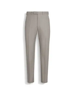 Zegna Centoventimila Wool Tailoring Pants - Beige