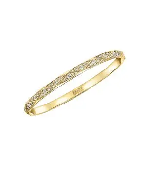 Graff Laurence Signature Pavé Diamond Bangle - Yellow Gold