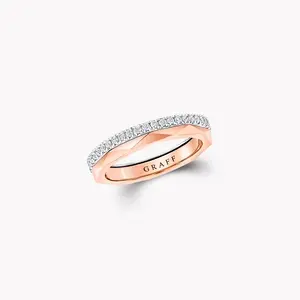 Graff Laurence Signature Diamond And Gold Band - Rose Gold And White Gold