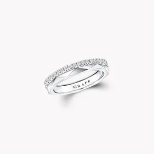 Graff Laurence Signature Diamond And Gold Band - White Gold