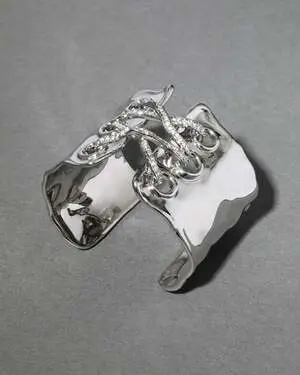Alexis Bittar Solanales Lace Up Cuff Bracelet - Silver