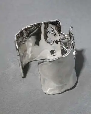 Alexis Bittar Solanales Lace Up Cuff Bracelet - Silver