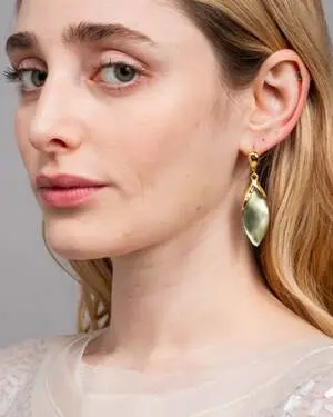 Alexis Bittar Alexis Bittar Luminous Lucite Petal Leverback Earrings Sage