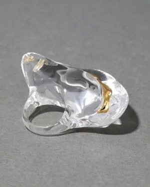 Alexis Bittar Liquid Lucite Wave Ring
