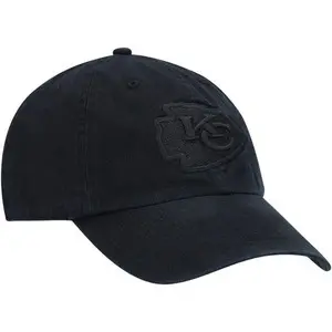 '47 Kansas City Chiefs Tonal Clean Up Adjustable Hat - Black