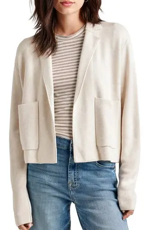 Splendid Estelle Sweater Jacket - Pale Oak Hthr