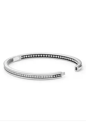 Lagos Caviar Spark Diamond Bangle Bracelet