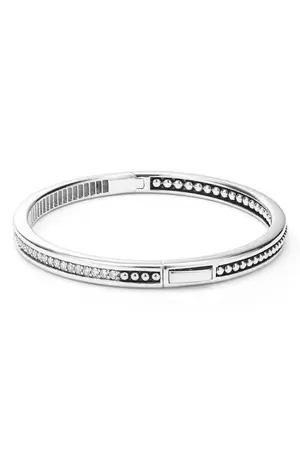 Lagos Caviar Spark Diamond Bangle Bracelet