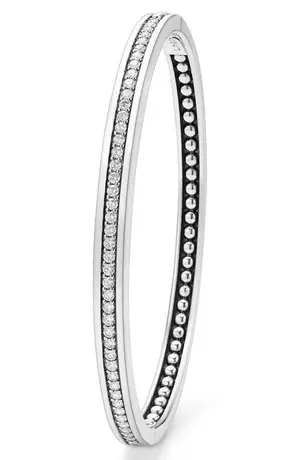 Lagos Caviar Spark Diamond Bangle Bracelet