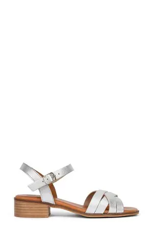 Penelope Chilvers Shepherdess Ankle Strap Sandal - Silver