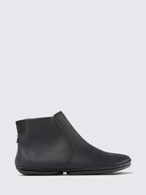 Camper Flat Ankle Boot - Black