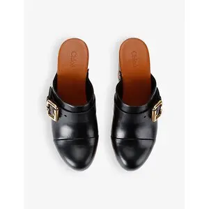 Chloé Jeanette Wedge Cowhide Clogs