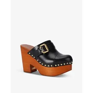 Chloé Jeanette Wedge Cowhide Clogs