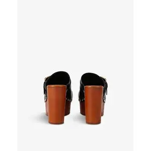 Chloé Jeanette Wedge Cowhide Clogs