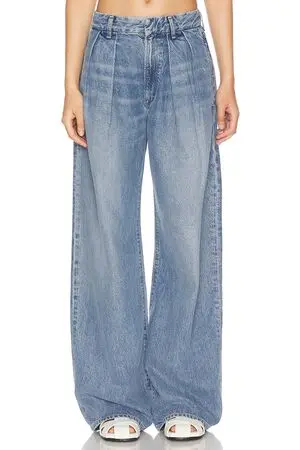 Lightweight Denim Wide Leg Jeans