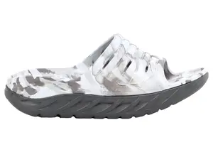 Hoka One One Ora Recovery Slide - Lunar Rock/sharkskin