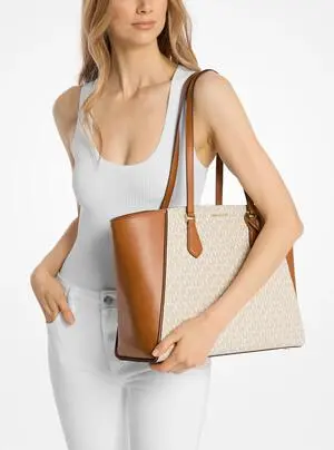 Michael Kors Signature Logo Tote Bag
