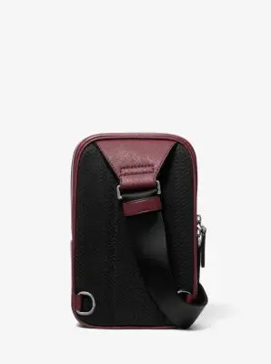 Michael Kors Rivington Leather Sling Pack In Red - 80% Off