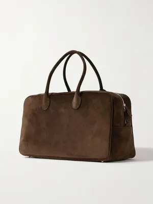 Magda Butrym Brigitte Large Leather-trimmed Suede Tote - Brown
