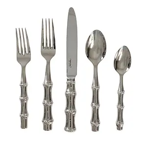 JULISKA Bamboo 5 Piece Place Setting, Polished - Silver
