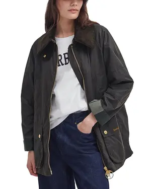Barbour Allerston Waxed Coat - Olive/ancient