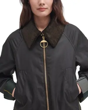 Barbour Allerston Waxed Coat - Olive/ancient