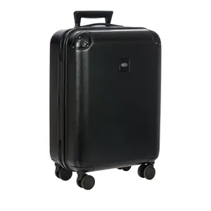 Bric'S Amalfi 21-inch Carry-on Spinner Suitcase - Black/black