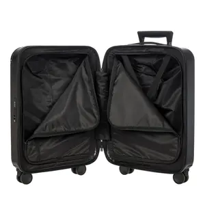 Bric'S Amalfi 21-inch Carry-on Spinner Suitcase - Black/black