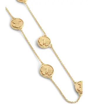 ANABEL ARAM Butterfly Coin Necklace