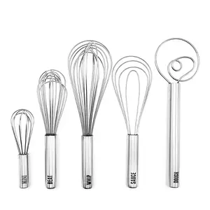 TOVOLO 5 Piece Whisk Set - Silver