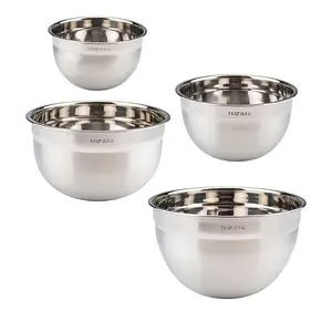 TOVOLO Stainless Steel Mixing Bowls, Set Of 4 - Silver