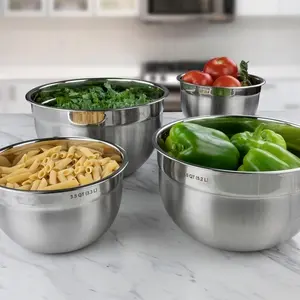 TOVOLO Stainless Steel Mixing Bowls, Set Of 4
