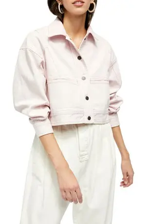 Free People We The Free Star Crossed Crop Denim Jacket
