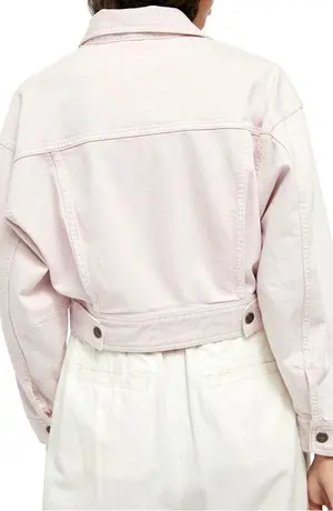 Free People We The Free Star Crossed Crop Denim Jacket