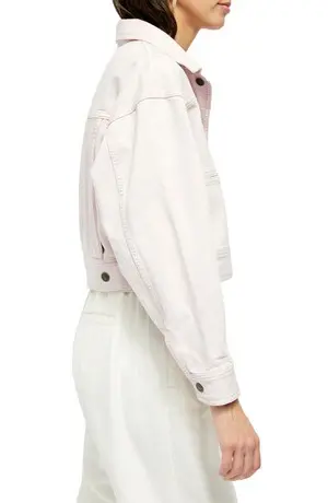 Free People We The Free Star Crossed Crop Denim Jacket