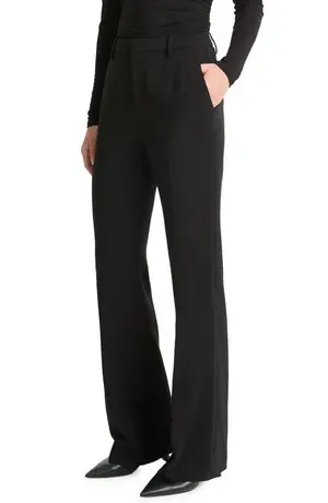 Vince Simone Mid-rise Flare Pants - Black