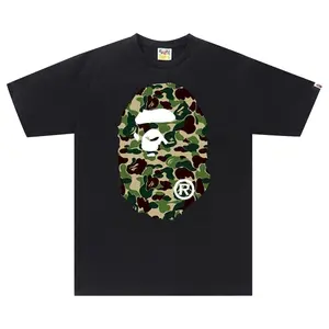 A BATHING APE Abc Camo Big Ape Head Tee - Black