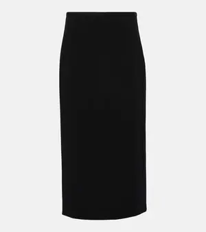 THE ROW Matias Wool-blend Midi Skirt