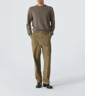 THE ROW Taipa Cotton Corduroy Straight Pants