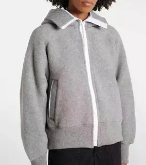 Canada Goose Wool-blend Bomber Jacket - Grey