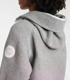 Canada Goose Wool-blend Bomber Jacket - Grey